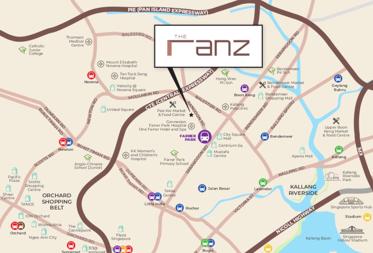 The Ranz Location @ Rangoon Road Singapore District 8